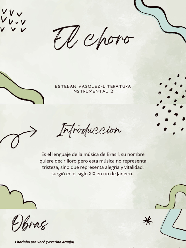 El Choro: Música Brasileña Alegre | PDF | Musicología