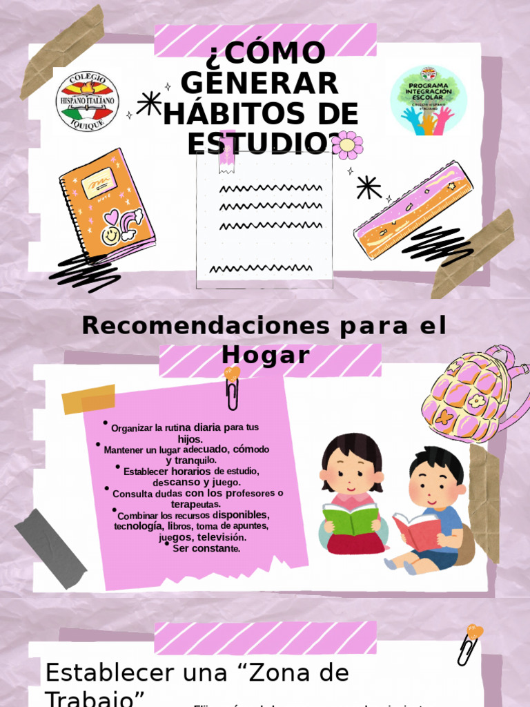 Presentación Cómo Generar Hábitos de Estudio | PDF