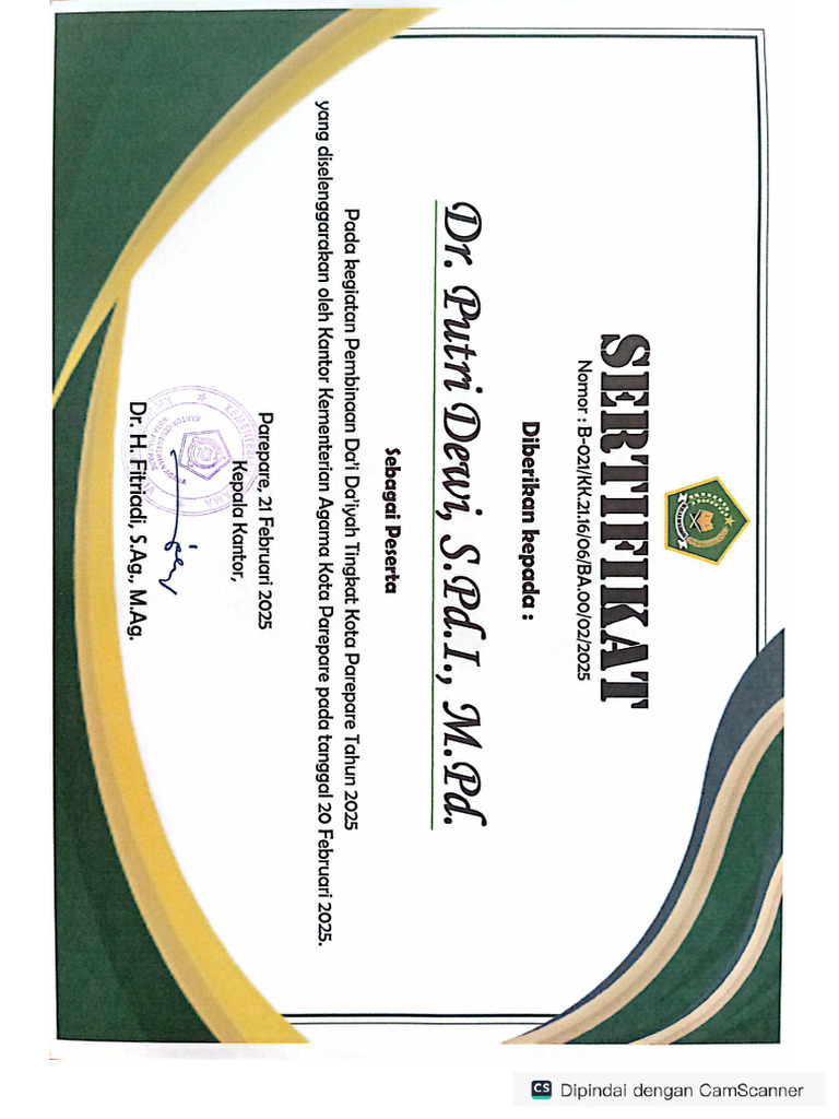 Sertifikat Penyiar Agama | PDF