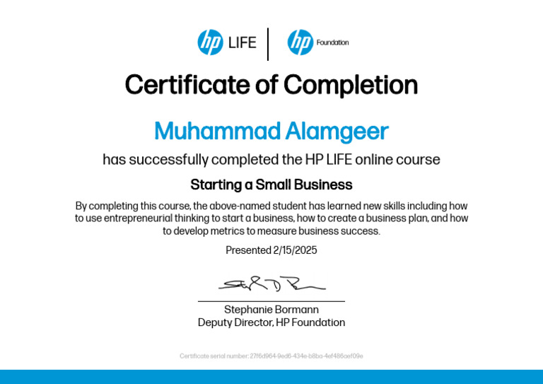 Certificate | PDF