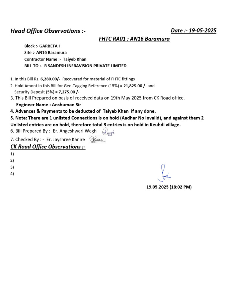 FHTC Connection-Taiyab Khan Baramura RA-1 G-1 | PDF | Business