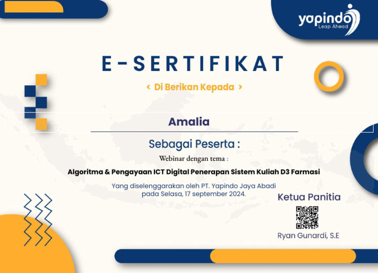 Amalia E-Sertifikat M3 D3 Farmasi | PDF