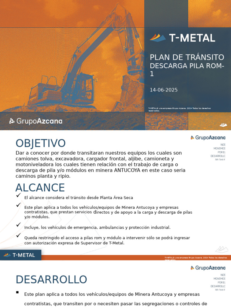 Plan de Transito Descarga PILA ROM 1 | PDF