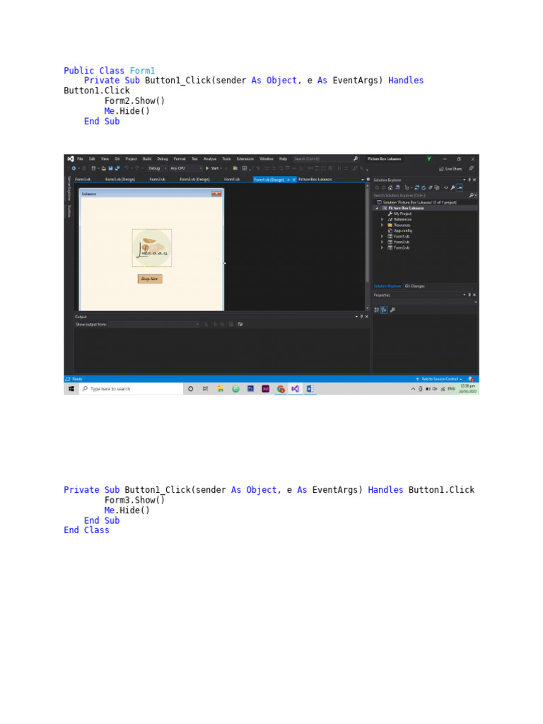 Picture Box Snippet Code | PDF