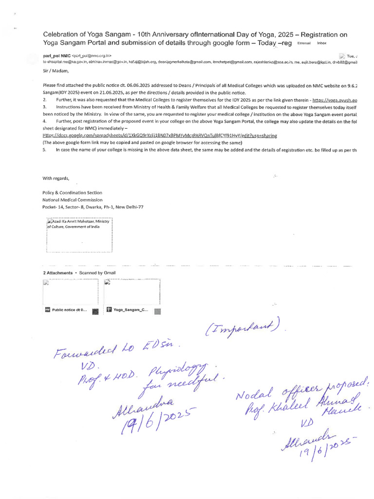 Yoga Sangum (NMC) | PDF