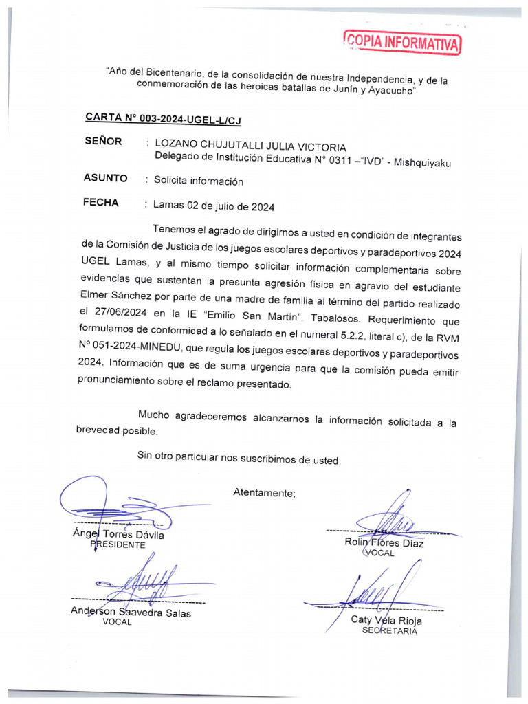 Carta Informativa | PDF