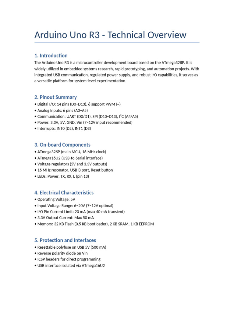 Arduino Uno R3 Brief Professional | PDF