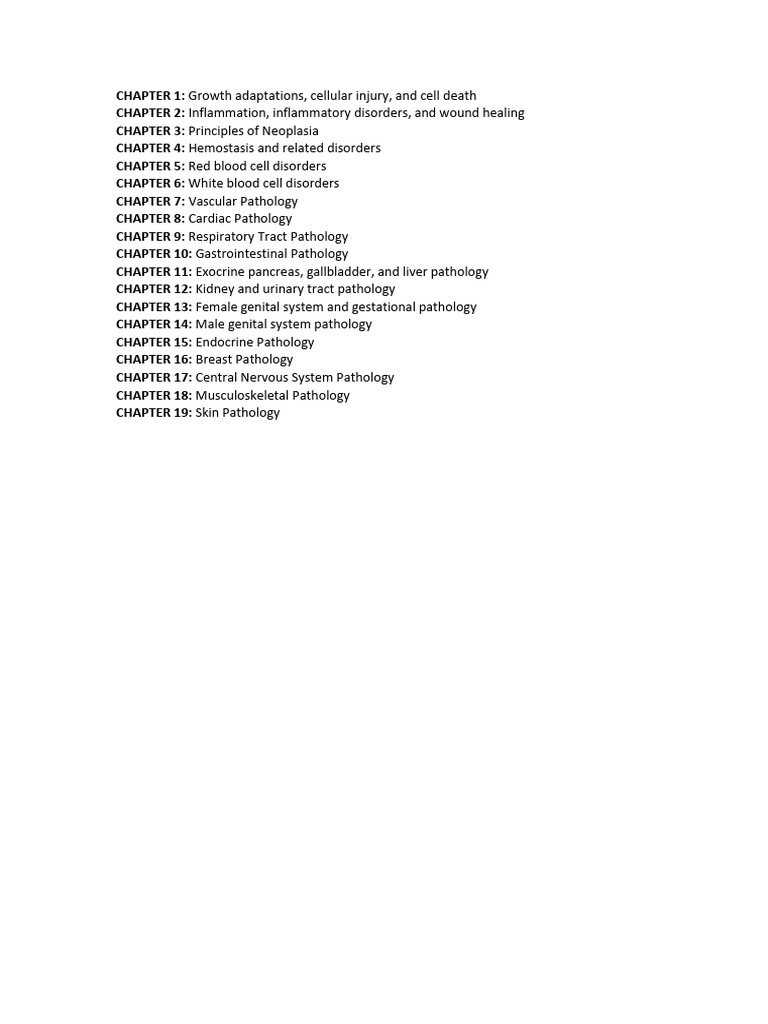 Comprehensive Pathology Overview | PDF