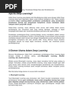 8 Dimensi Profil Lulusan Dalam Deep Learning | PDF