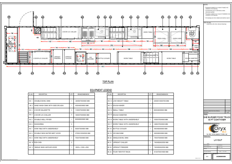 Container Layout-Rev 5 | PDF | Food And Drink Preparation | Cooking