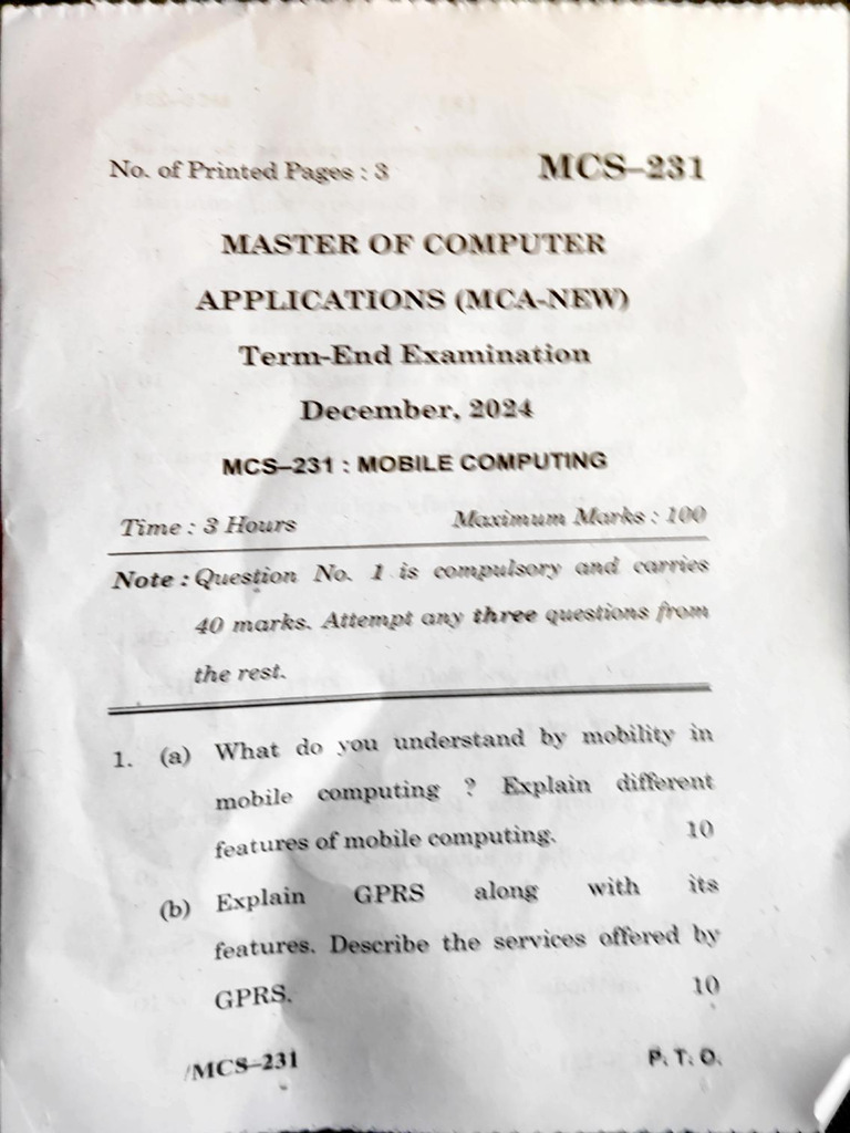 MCS-231 Dec-2024 | PDF
