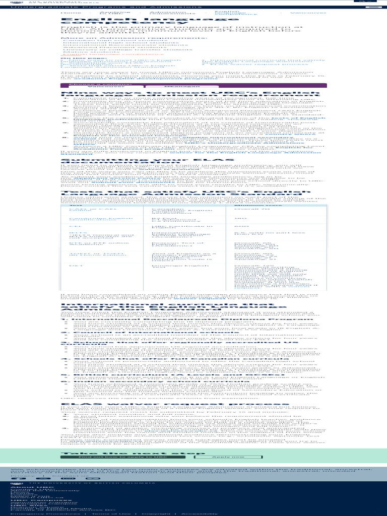 English Language Competency - UBC Undergraduate Programs and Admissions ...