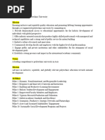 PUP Vision, Mission, and Other Values | PDF | Career & Growth | Social ...