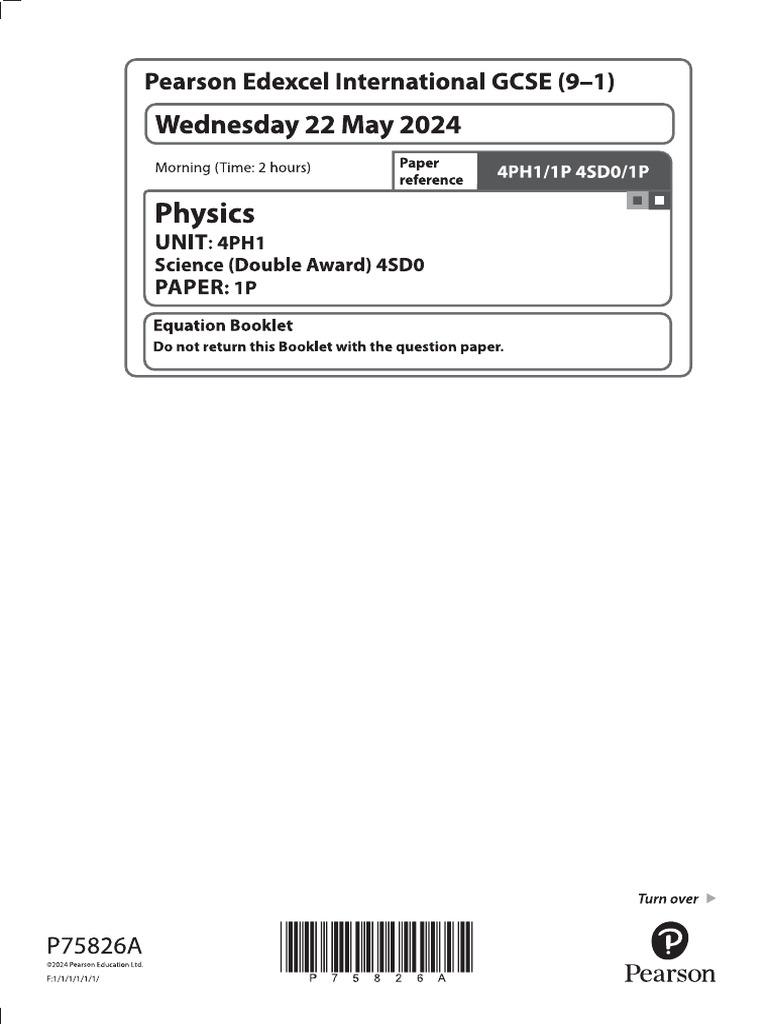 Physics - Equation List | PDF