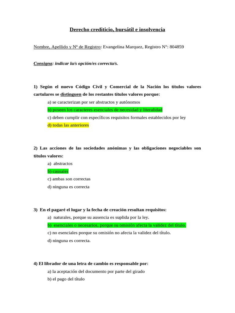 Actividad Titulos Segundo Cuatri | PDF | Cheque | Pagaré