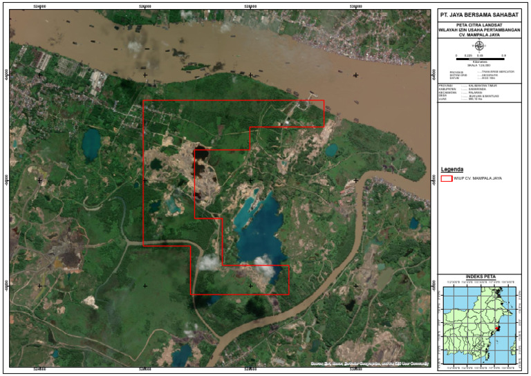 Peta Citra Cv. MJ | PDF | Geographic Data And Information | Geographical Technology