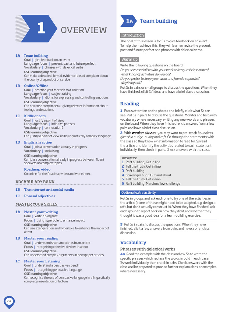 Pdfcoffee.com Roadmap c1 c2 Teachers Book PDF Free Removed | PDF ...