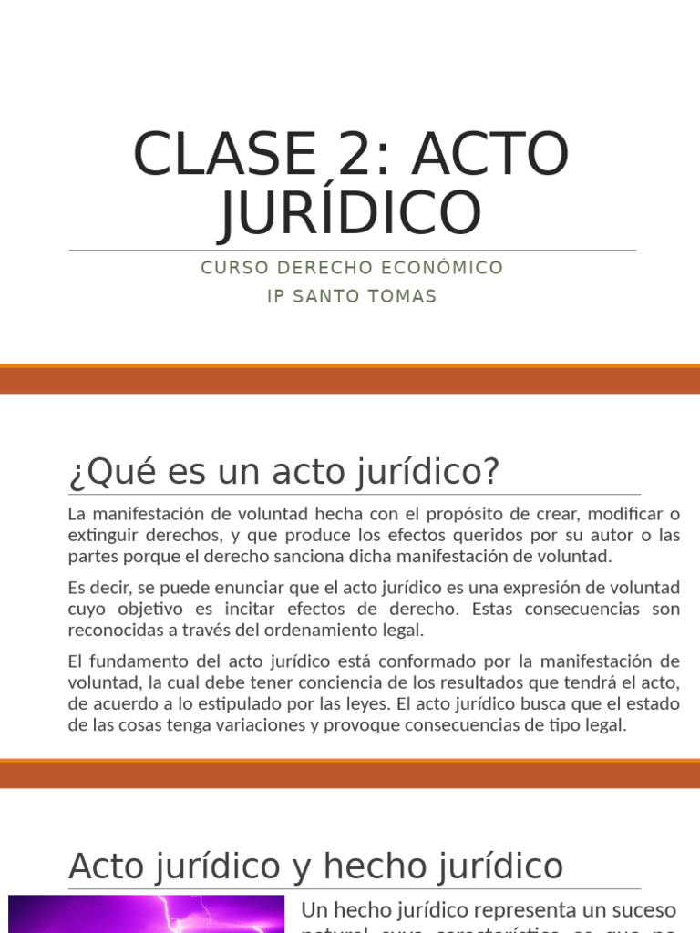 Acto Jurídico: Definición y Elementos | PDF | Justicia | Crimen y violencia