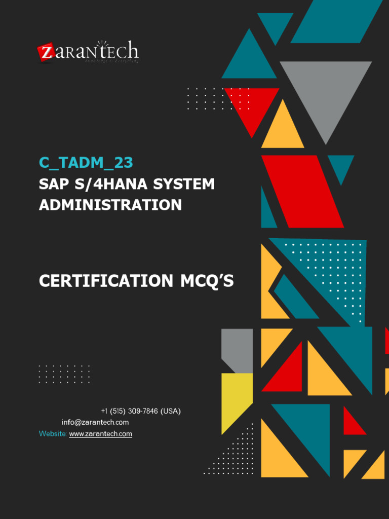 SAP S - 4HANA System Administration | PDF | Databases | Cache (Computing)