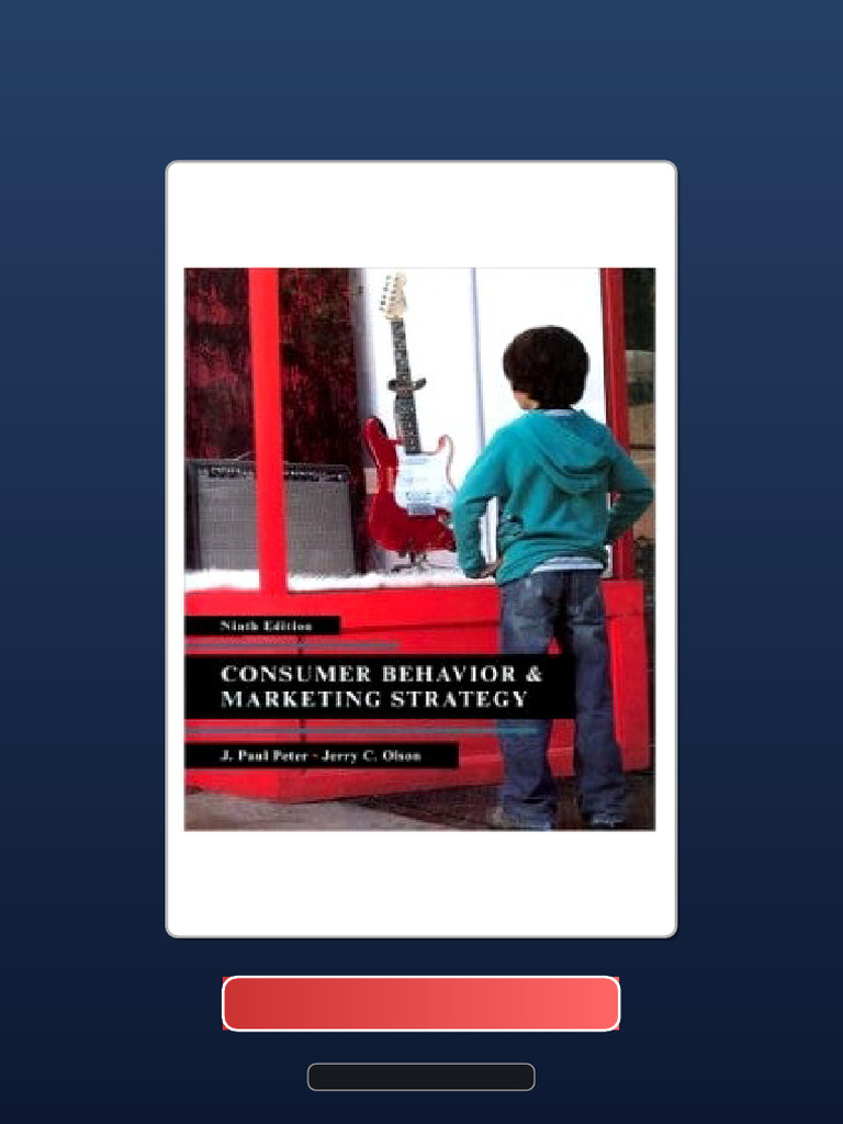 Test Bank For Consumer Behavior and Marketing Strategy 9th Edition J ...