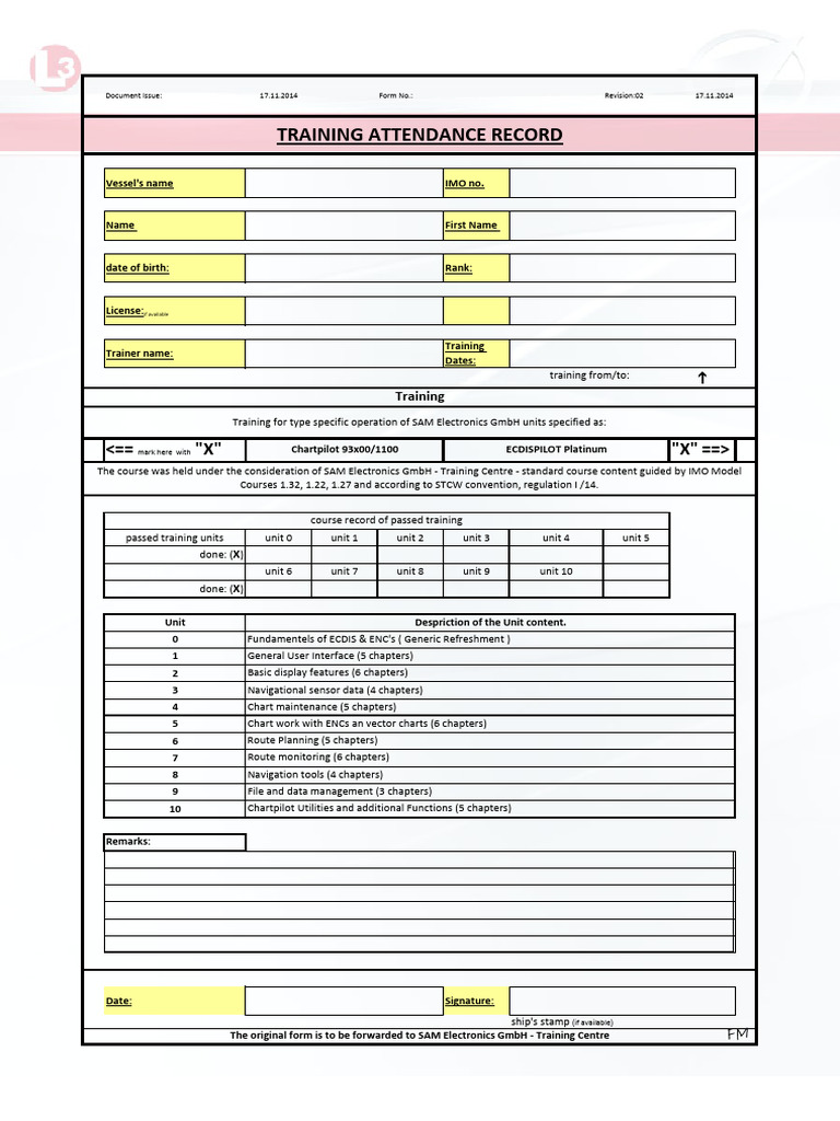 Training Attendance Record Iss2 | PDF | Information Technology | Computing