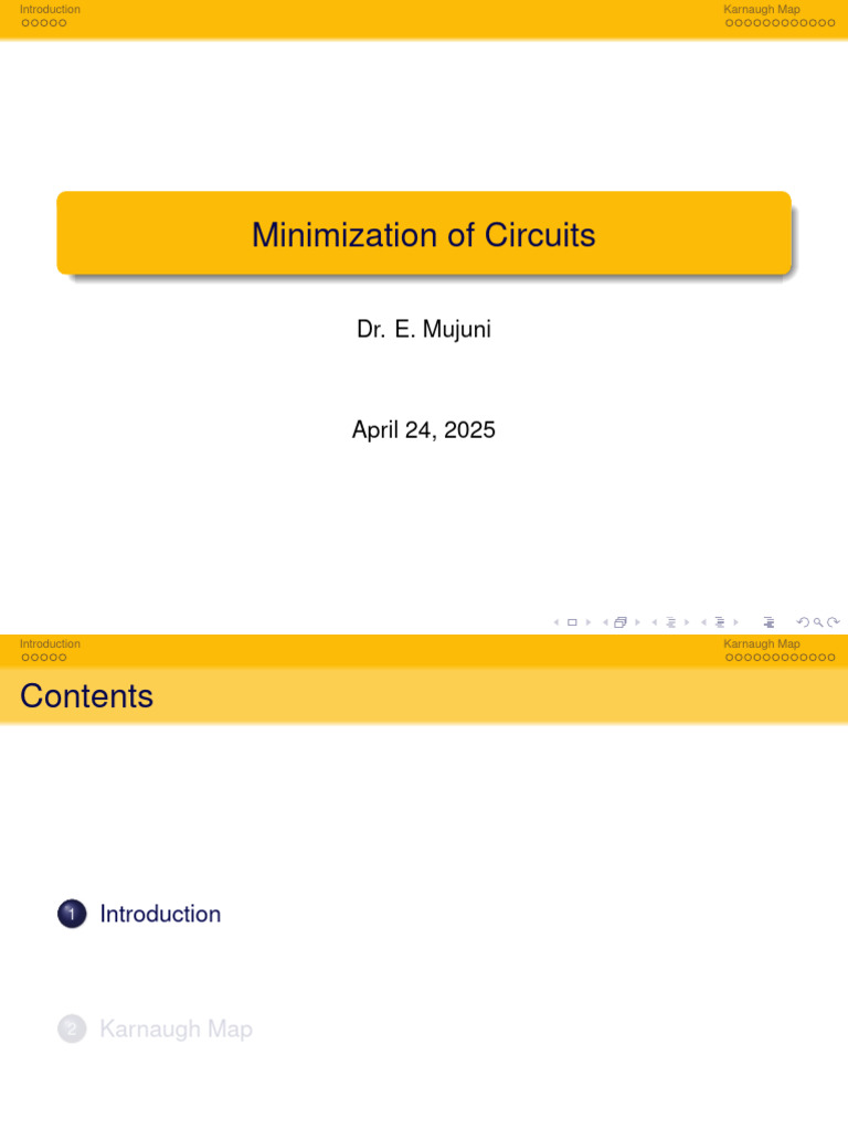 Karnaugh Map for Circuit Minimization | PDF | Logic | Boolean Algebra