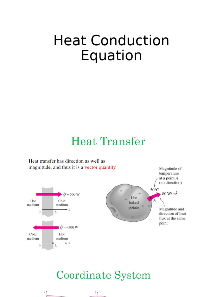 Chapter 2 Heat Conduction Equation | PDF