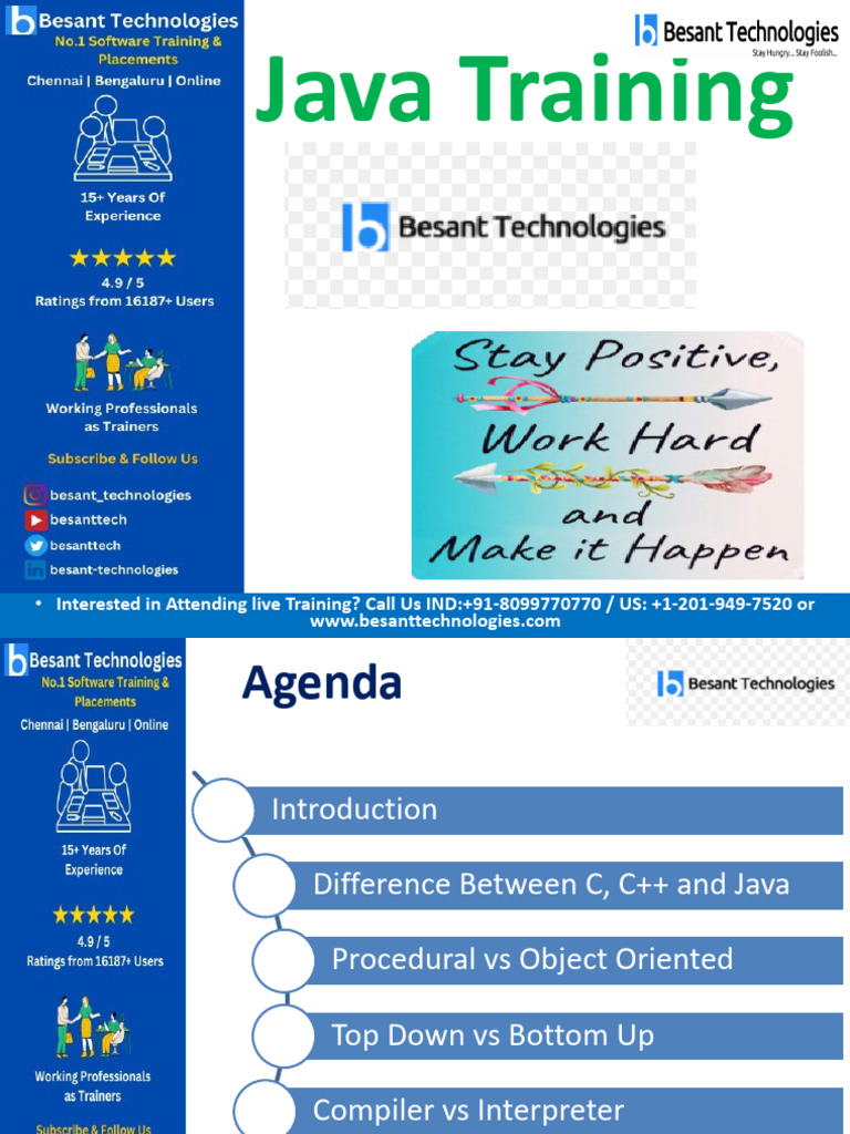 1 JAVA PPT Introduction | PDF | Variable (Computer Science) | Java (Programming Language)