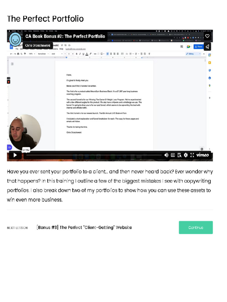 02 - (Bonus #2) The Perfect Portfolio | PDF