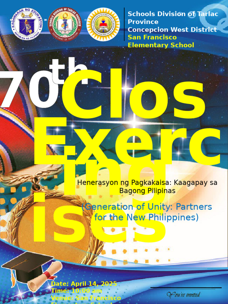 70th Closing Exercises of San Francisco Elementary School | PDF ...