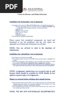 Updated Guidelines For Internal Marks and Assignments Online | PDF ...