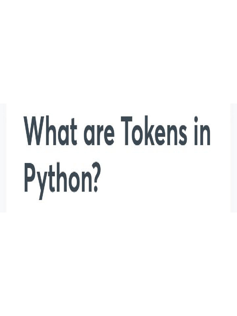 CS Tokens and Types | PDF