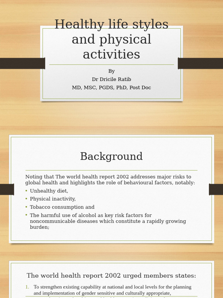 Healthy Life Styles and Physical Activities | PDF | Strength Training ...