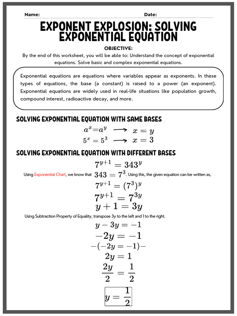 Exponent Explosion Solving Exponential Equation - 20241111 - 214628 ...