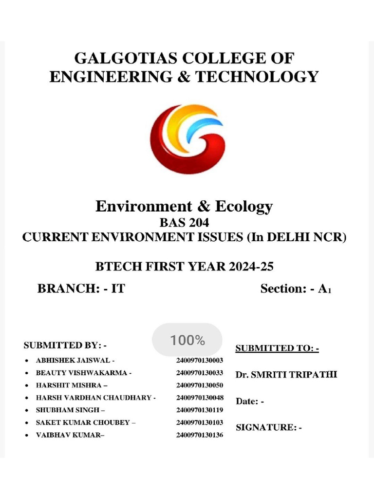 Evs Project | PDF