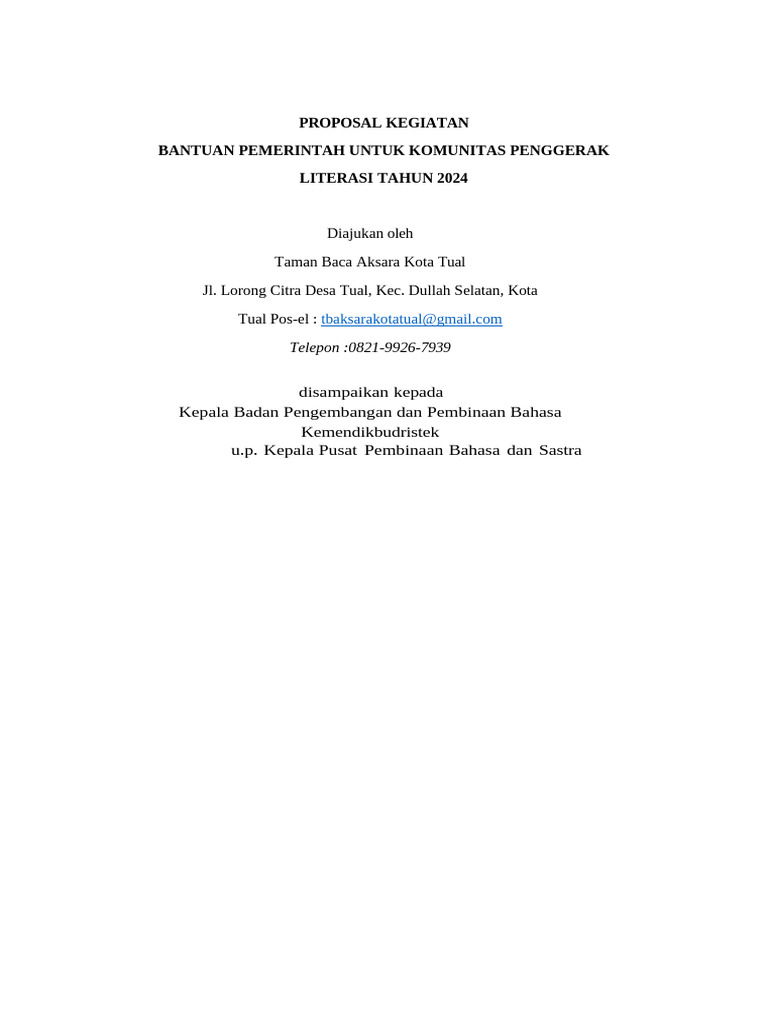 238 11 Proposal Rab | PDF