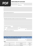 Form Coaching and Counseling Karyawan | PDF