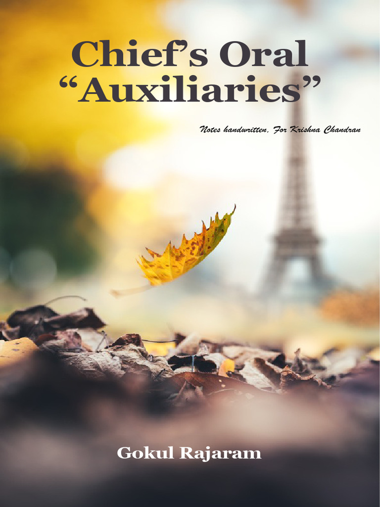 Chief - S Orals - Auxiliaries (Handwritten 15) | PDF