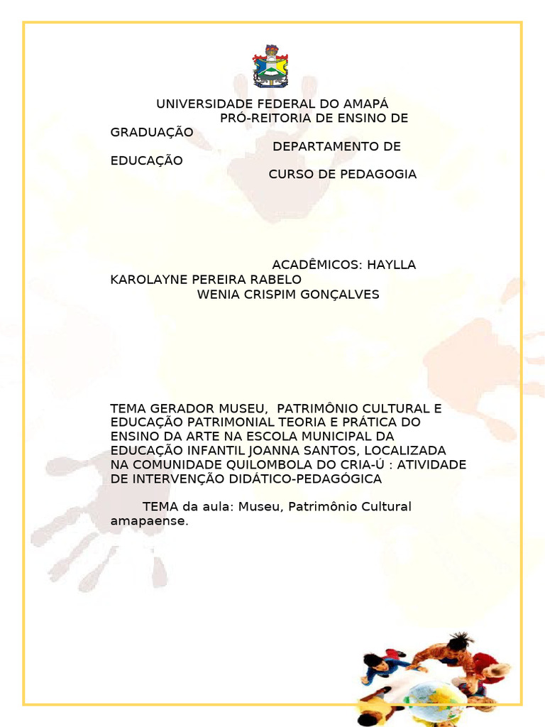 Modelo Plano de Aula TP DE ARTE | PDF | Museu | Racismo