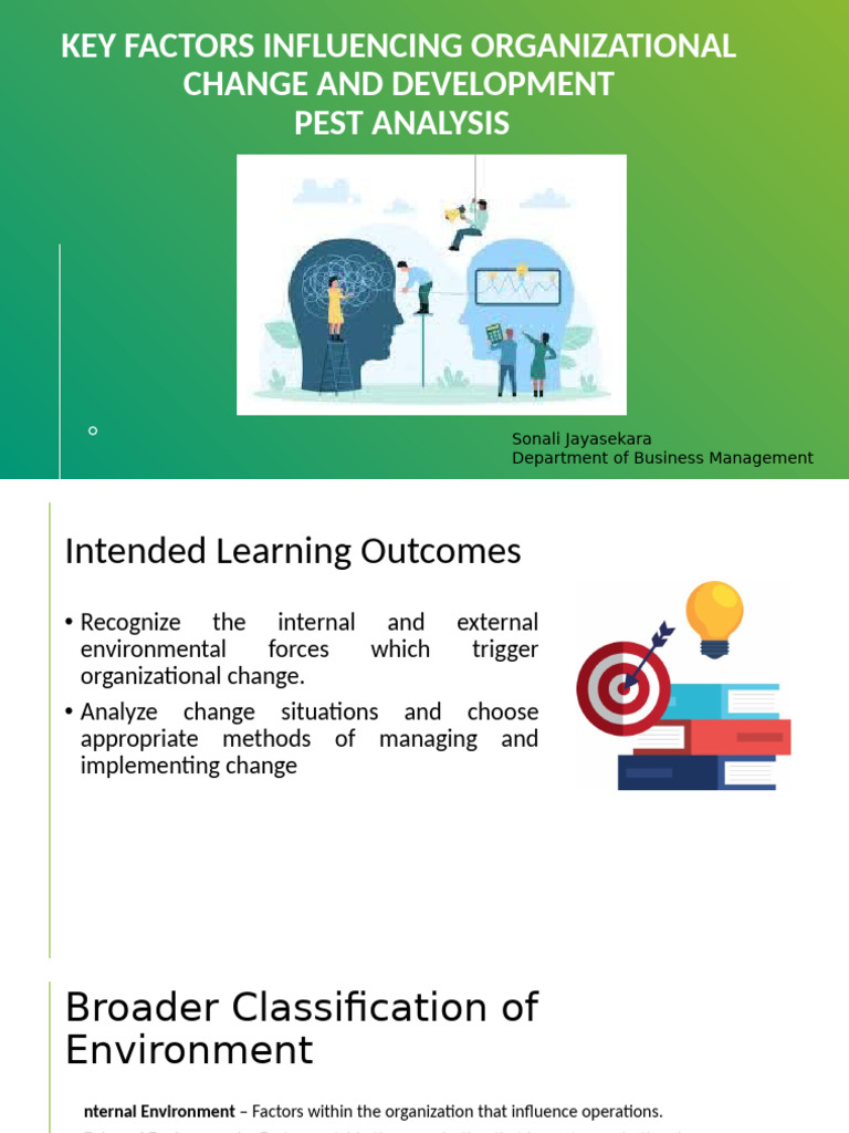Key Factors Influencing Organizational Change and Development | PDF ...
