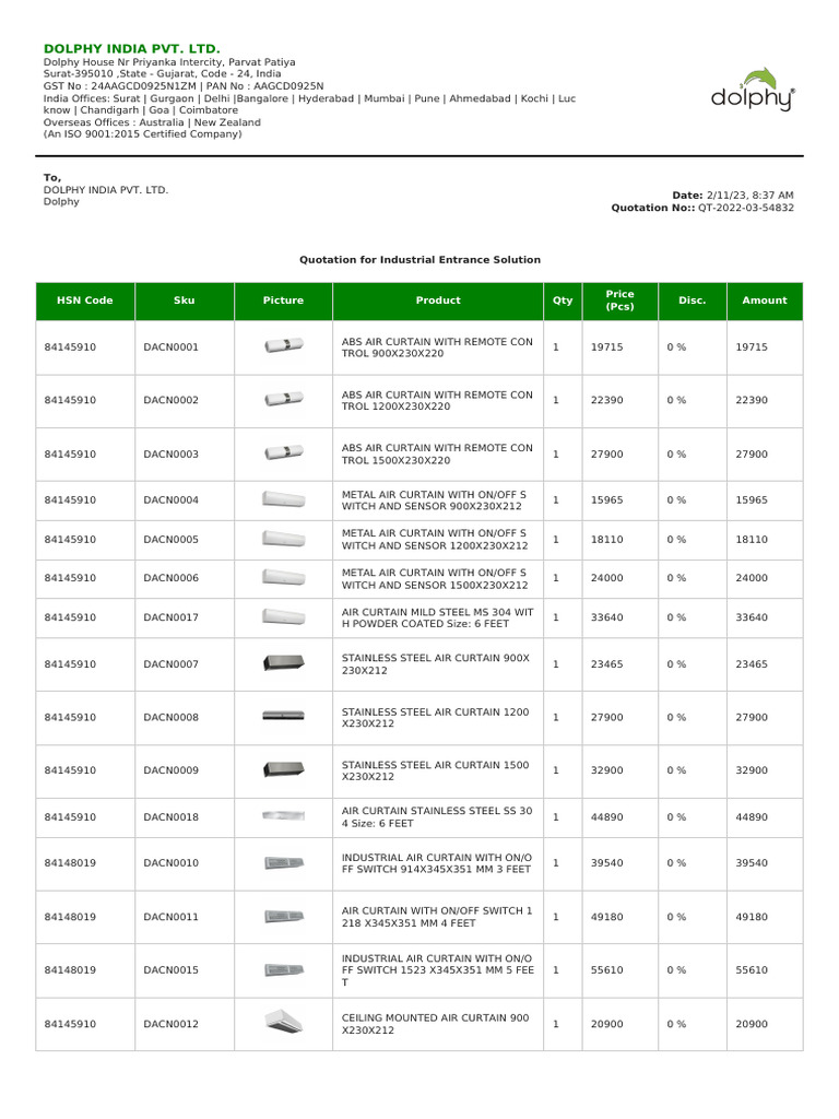 Dolphy India Price Pvt. Ltd. (12) 2 | PDF | Materials | Building Materials
