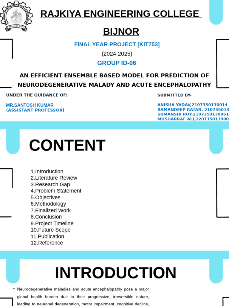 Major Project PPT (Group Id-06) .... | PDF | Machine Learning | Applied ...