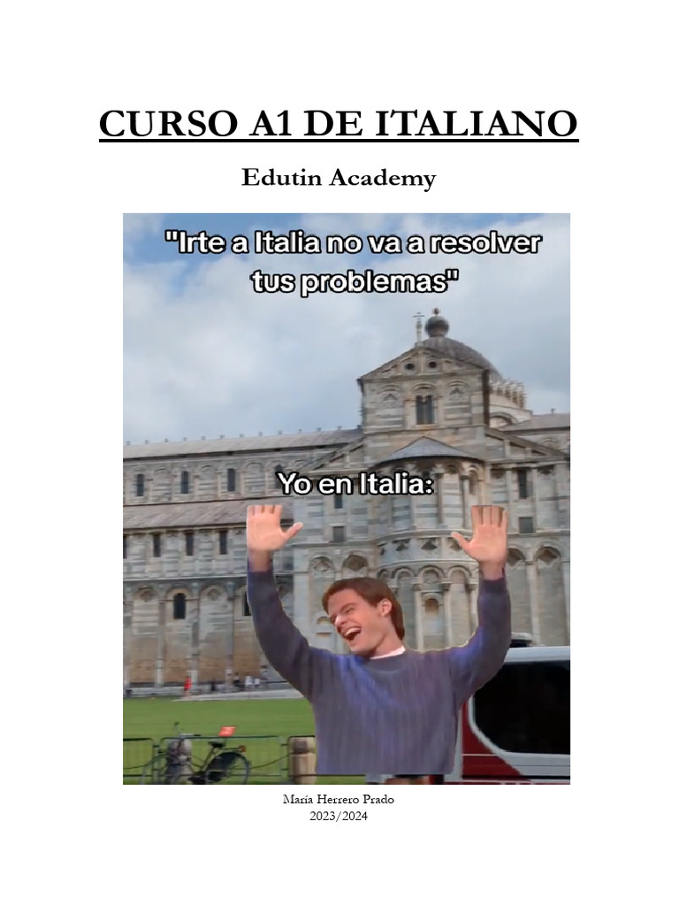 Curso Italiano Completo Nivel A1 Con Ejercicios | PDF | Género ...