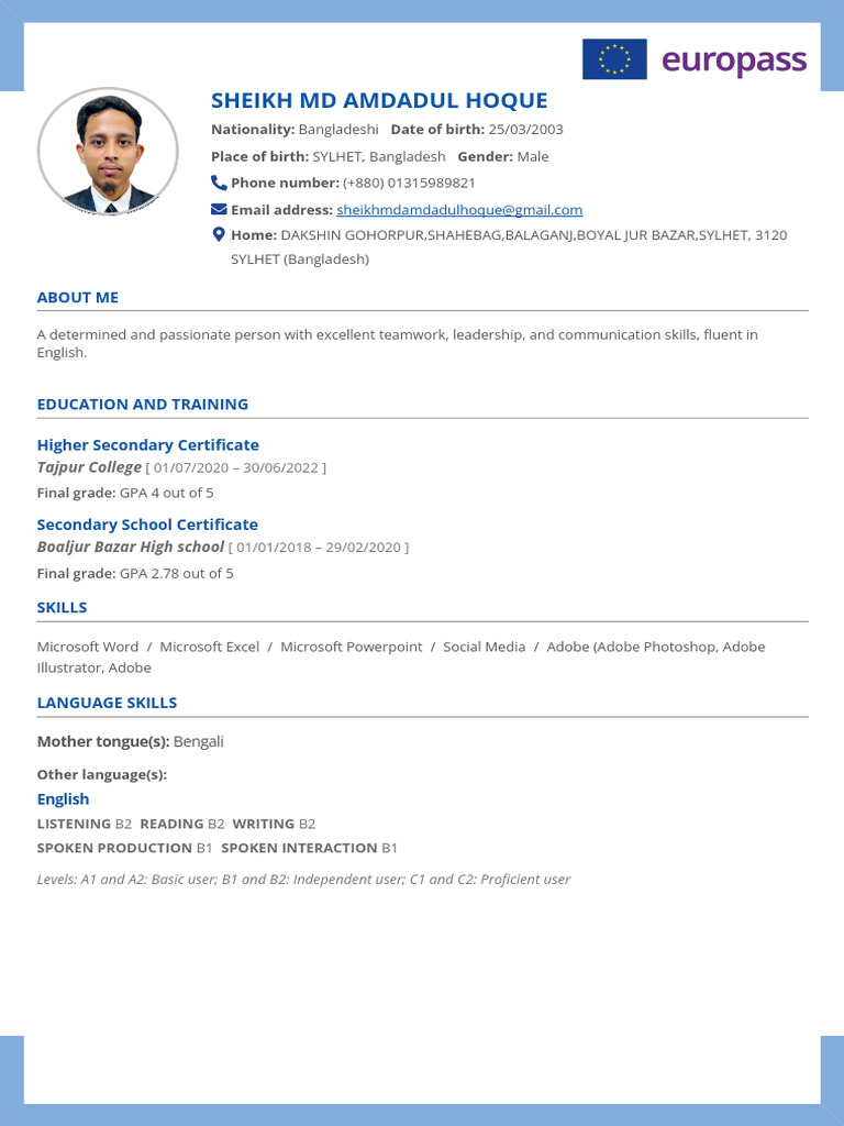 Amdad CV | PDF