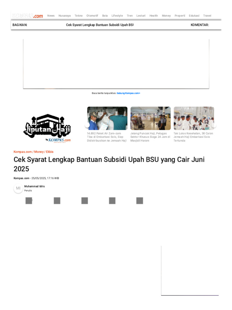 Cek Syarat Lengkap Bantuan Subsidi Upah BSU Yang Cair Juni 2025 | PDF