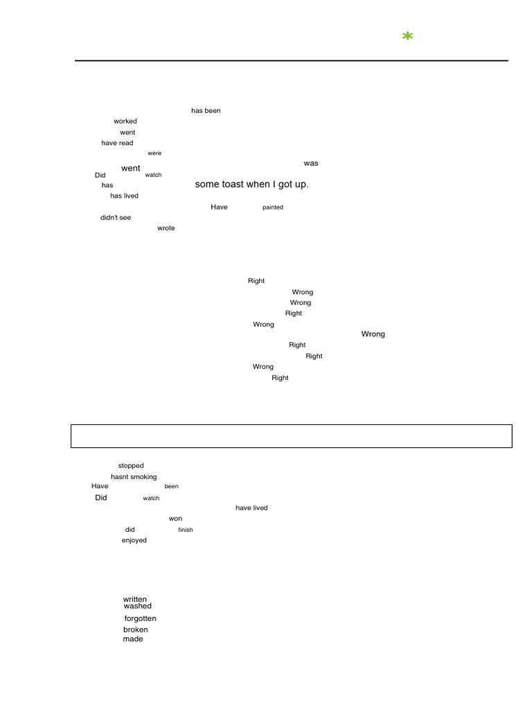 P Simple Vs Pperfect Oe 1 | PDF | Grammar | Linguistics