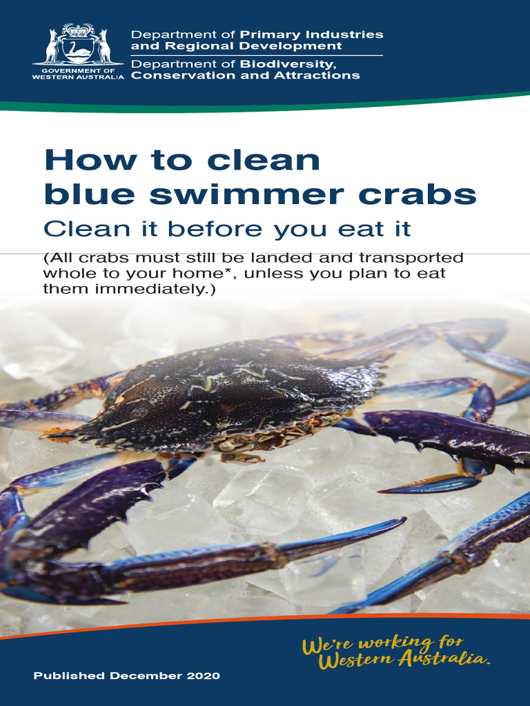 How To Clean Blue Swimmer Crabs | PDF | Shellfish | Mussel
