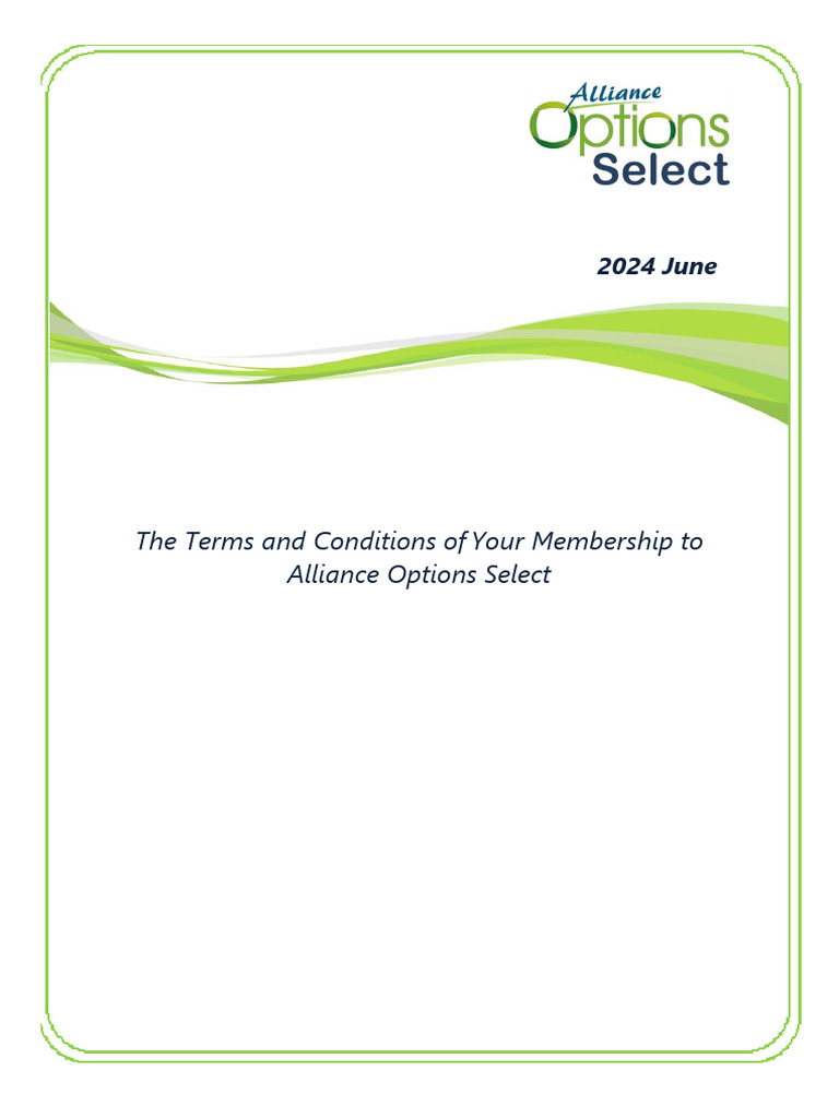 Alliance Options Select Membership Guide | PDF | Emergency Department ...