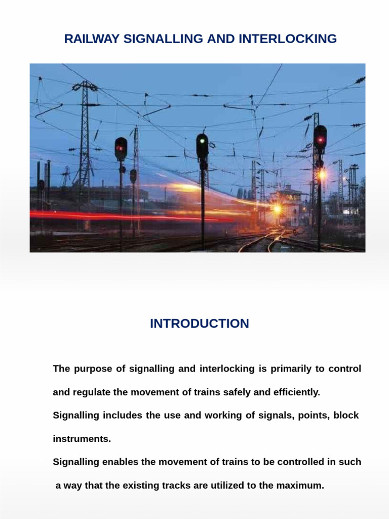2.signalling and Interlocking | PDF | Transport Safety | Transport ...