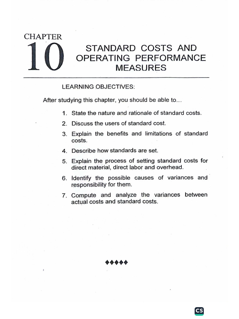 Cost Acctg. CTRL Chapter10 | PDF